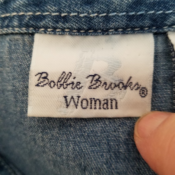 Bobbie Brooks | Tops | Bobbie Brooks Embroidered Denim Button Down ...